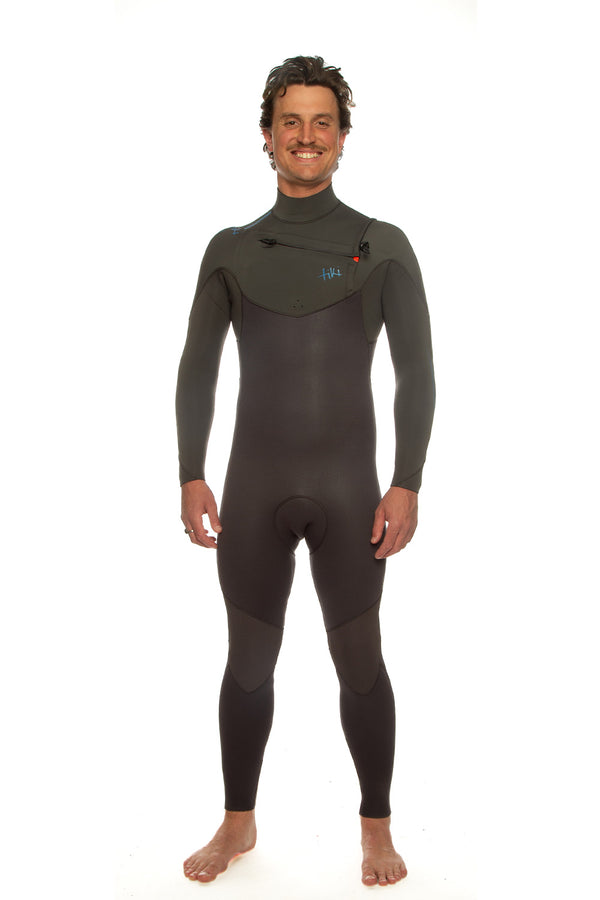 Mens Tiki Tech Wetsuit 4/3 Chest Zip